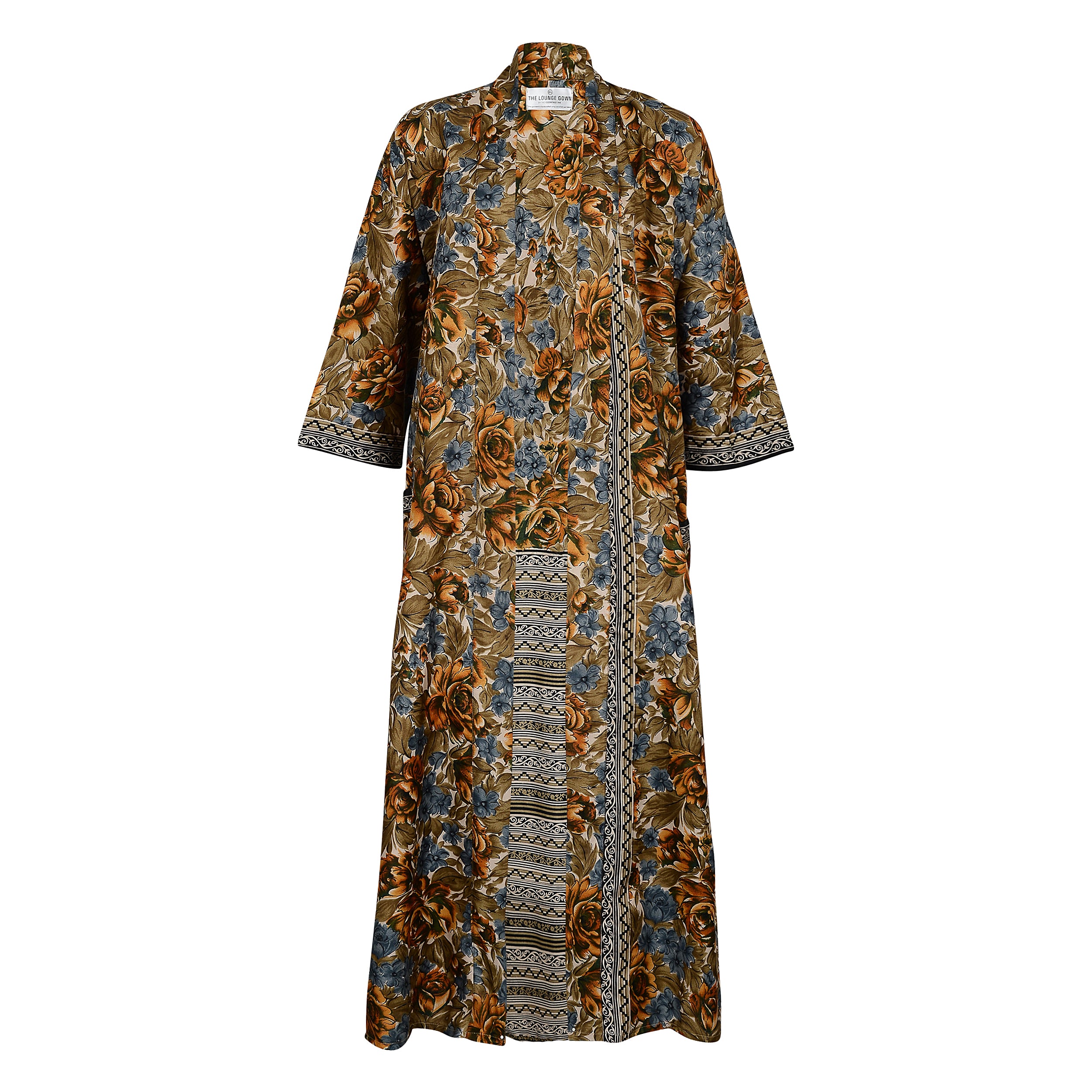 Advika Upcycled Sari Gown - Vintage Floral – Rohbekka Boutique